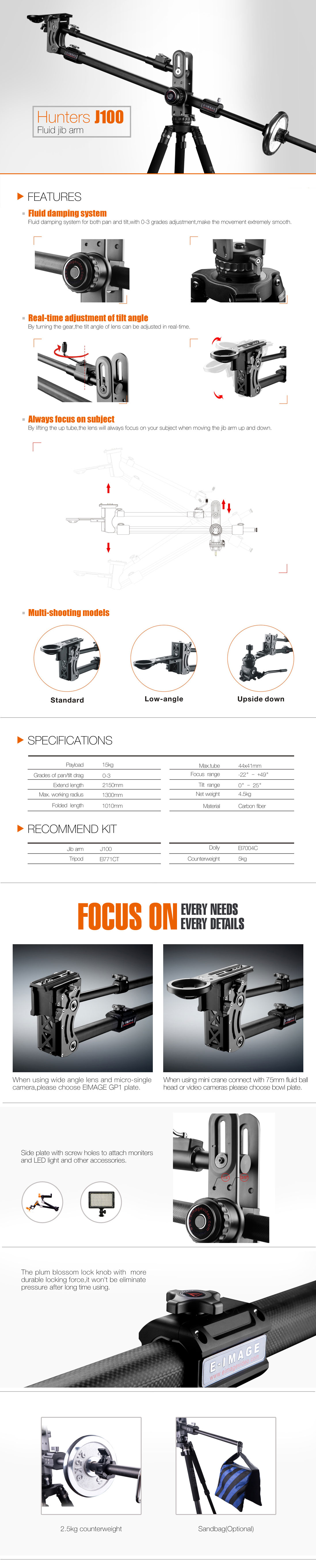 Fluid Jib arm